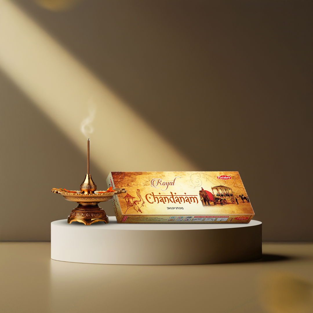 CHANDANAM DHOOP STICKS 12 PACKS OF 50 GMS X ₹ 150 EACH – Tridev